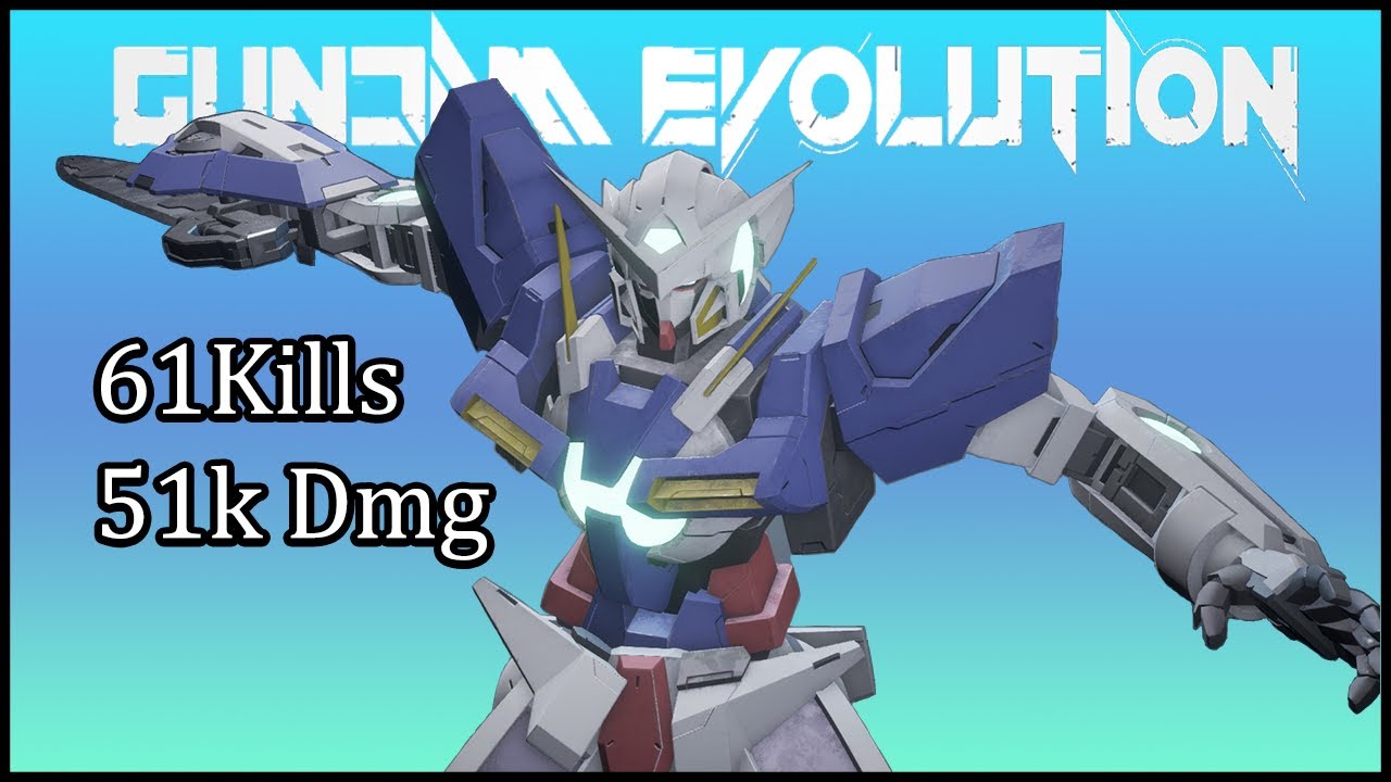 60 Kills 51k Dmg Ranked Exia Gameplay - Gundam Evolution - YouTube