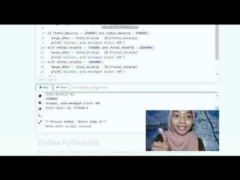 Cara Menghitung Diskon Potongan Harga dengan Python - YouTube