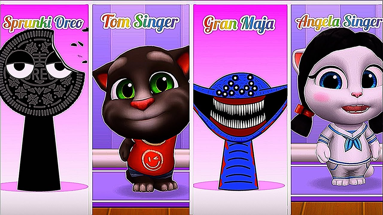 Who is best:Sprunki Oreo Vs Angela Singer/Gran Maja & Tom Singer🔥Mega ...