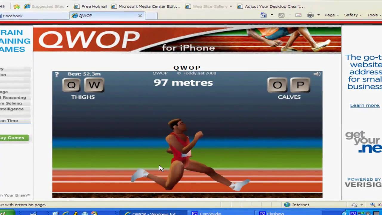I BEAT QWOP! - YouTube