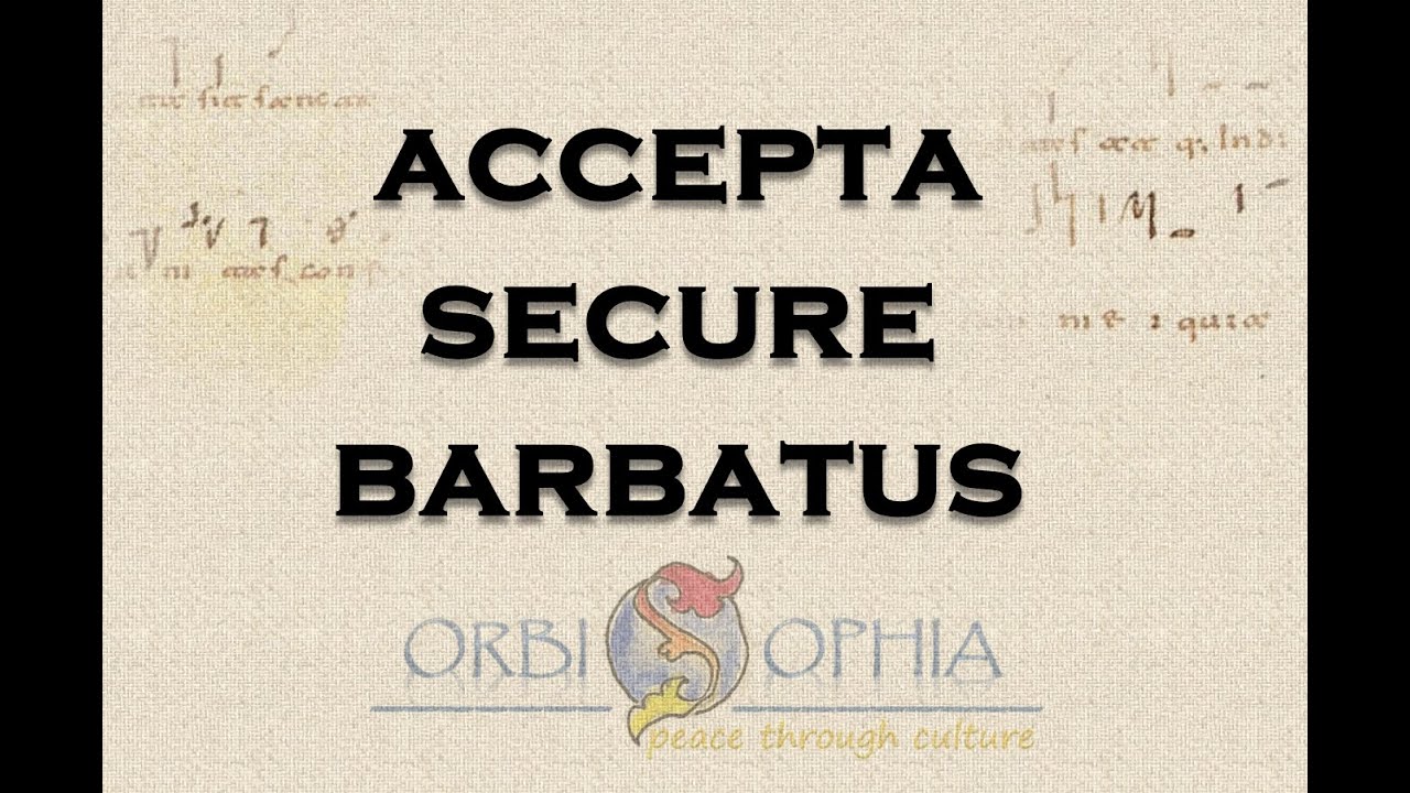 Accepta secure Barbatus - beneventan chant - YouTube