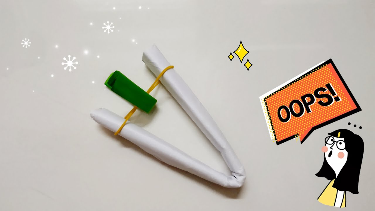 DIY Paper Origami - How to make slingshot origami easy - YouTube