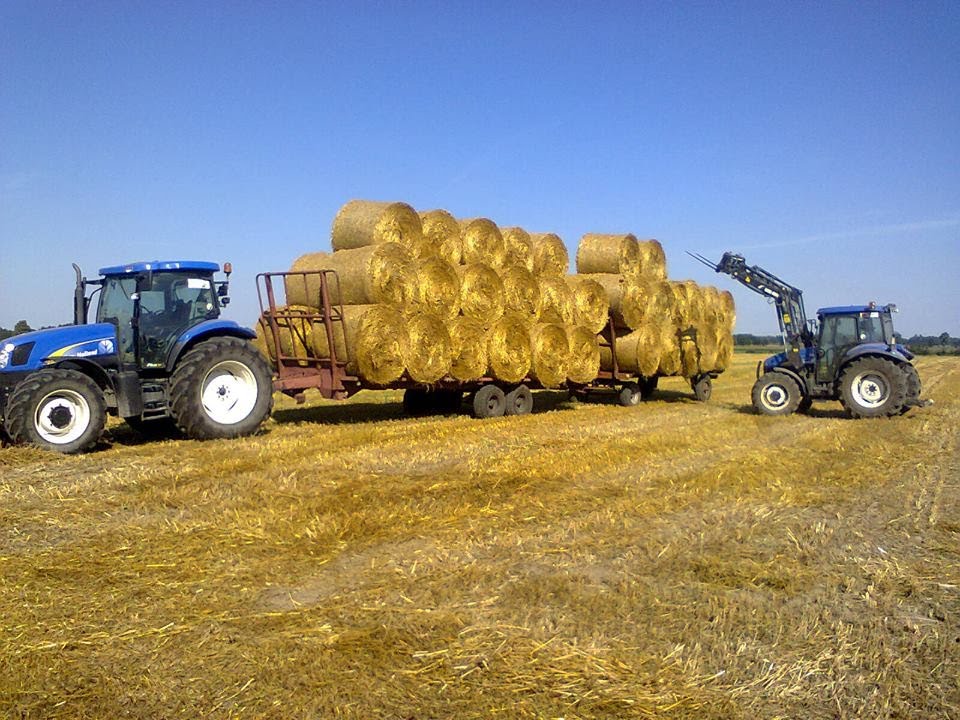 Słoma 2013 / New Holland T6050 Plus / New Holland TD5020 / Unia - YouTube