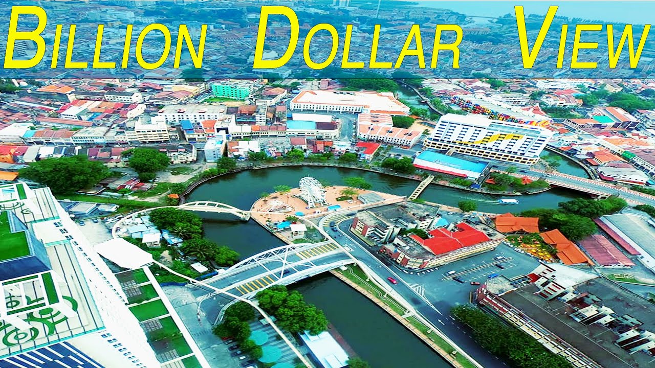 Incredible Aerial View of Melaka Historical City 🚤 | Malacca City ...