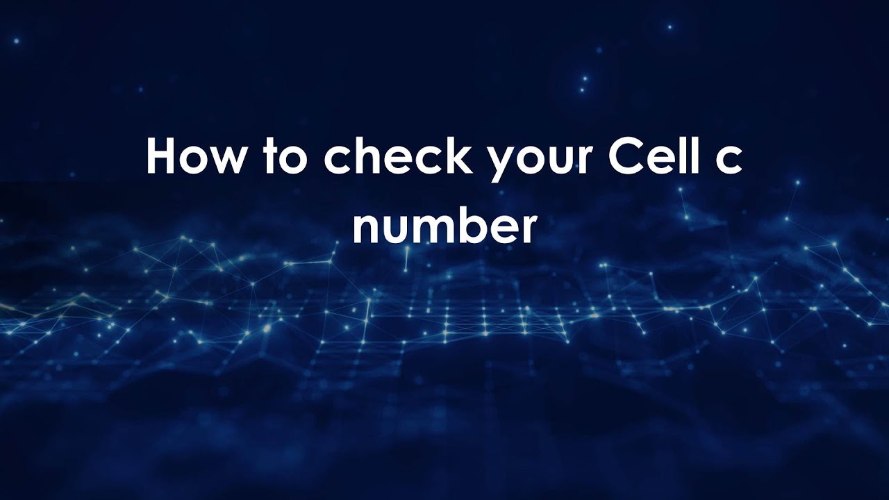 How to check your Cell c number - YouTube