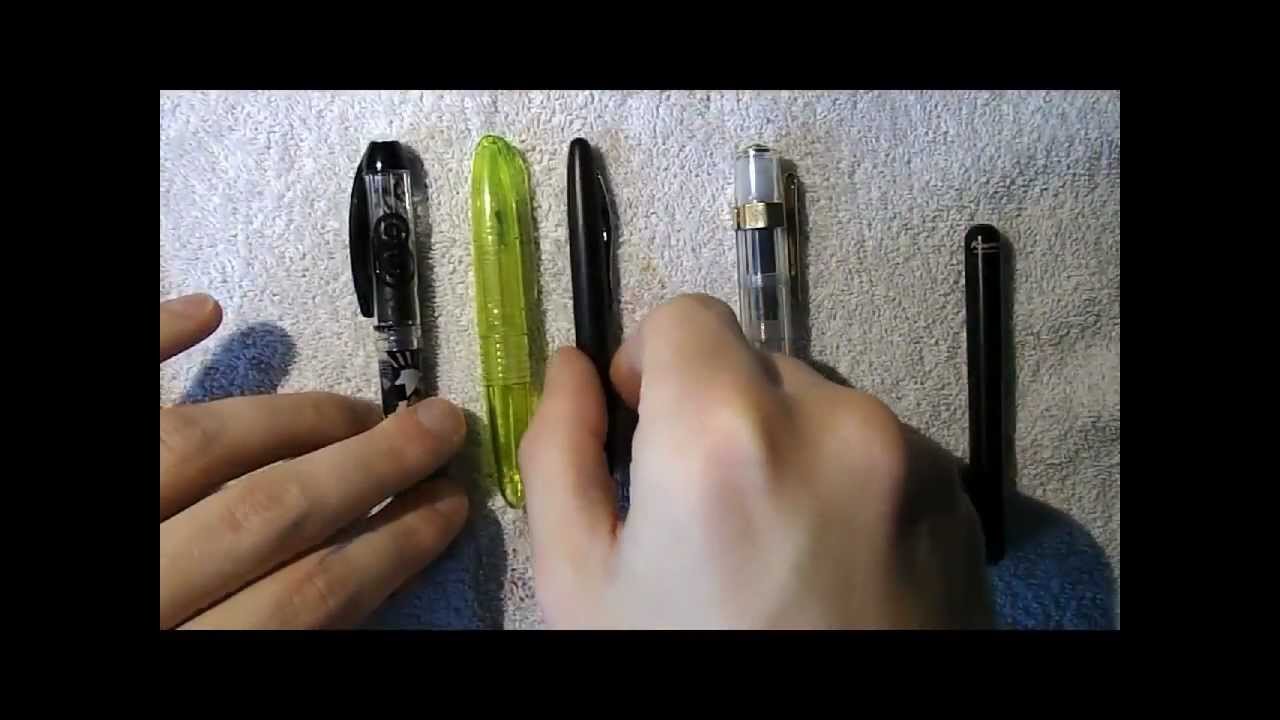 Fountain Pen Shootout #23: Size doesn't matter - YouTube