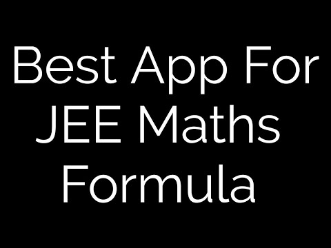 JEE Maths Formula : 11th and 12th maths formulas