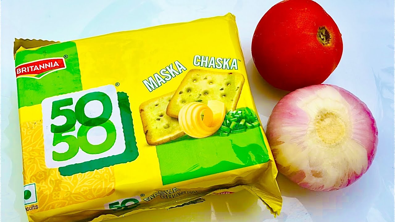Quick Snacks Recipe | 2 Minutes Snacks | 50 50 Maska Chaska Biscuit ...