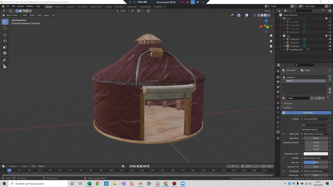 Camp | Blender modelling timelapse - YouTube