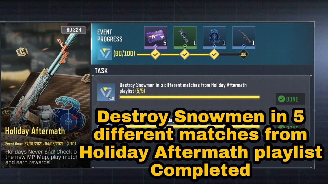 How to Destroy Snowmen in 5 different matches from Holiday Aftermath ...
