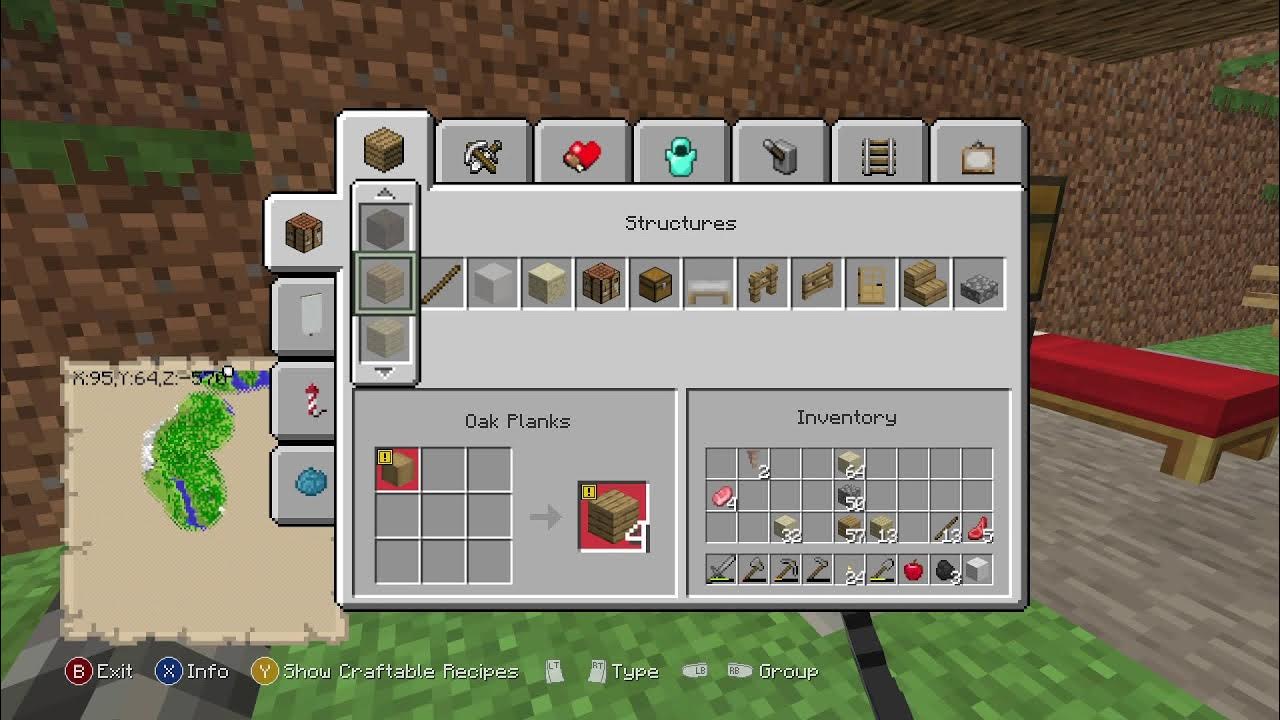 playing minecraft: re-console edition - YouTube