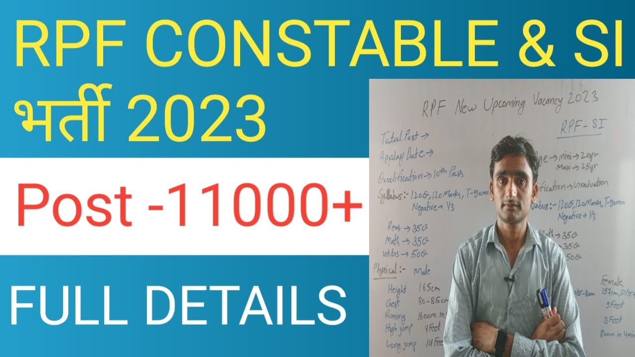 RPF Upcoming New Vacancy 2023 | Age, Syllabus, Physical | Full Details ...