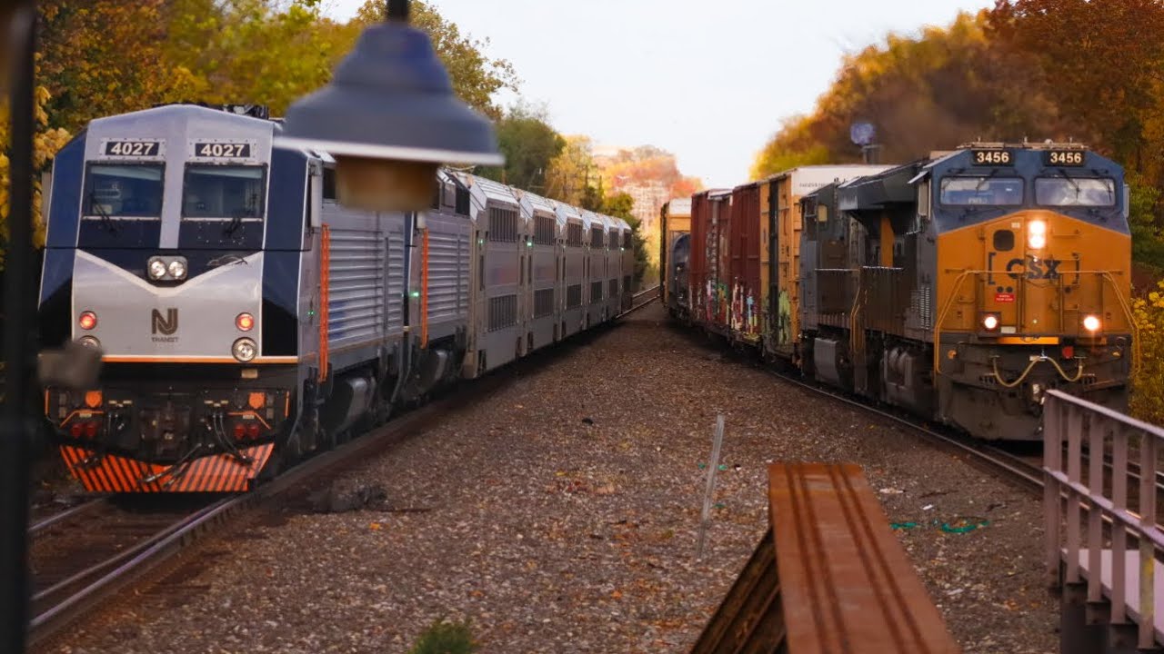 Railfanning in Union and Edison NJ part 2,Ft CSX,NS,NJT trains!!! (11/5/22) - YouTube