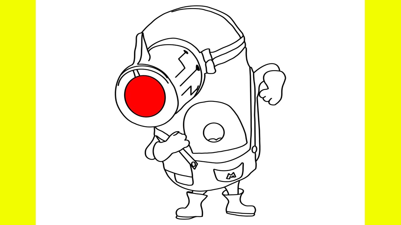 HOW TO DRAW MEGA MINION MEL FROM DESPICABLE ME 4 - YouTube