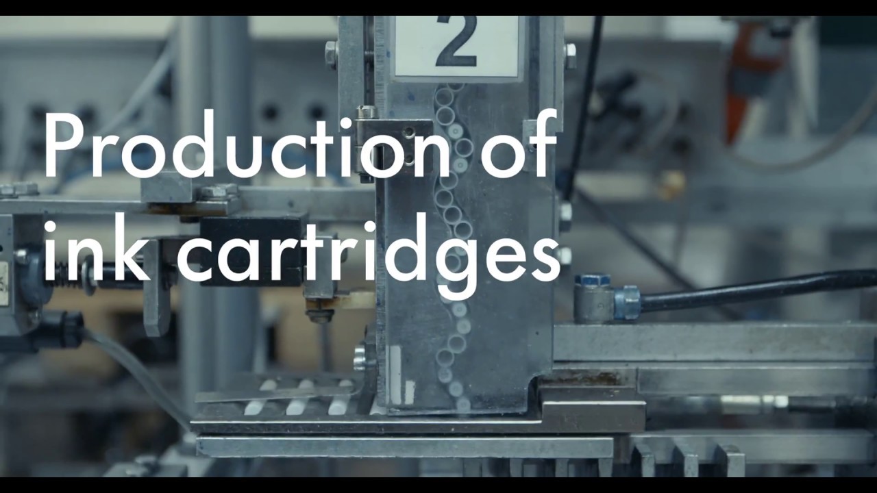 Production of ink cartridges - YouTube
