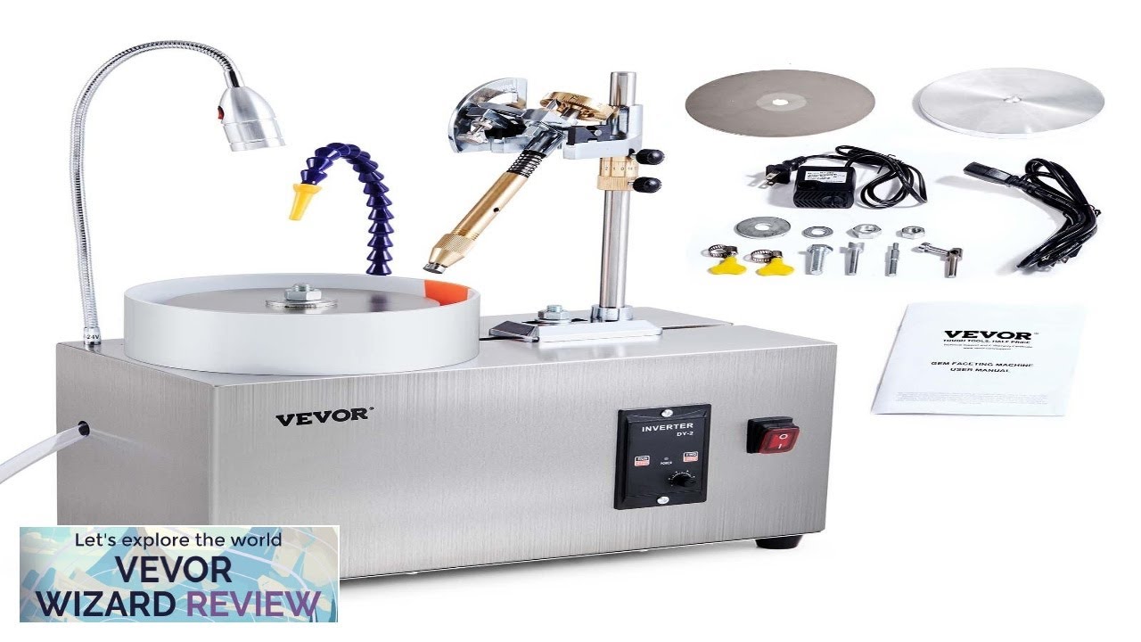 VEVOR Gem Faceting Machine 180W Jade Grinding Polishing 2980RPM Rock ...