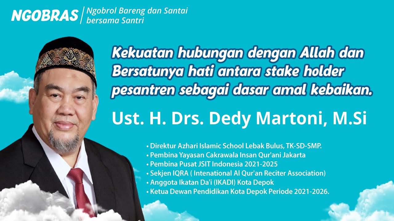 NGOBRAS | Bersama Ust. H. Drs. Dedy Martoni, M.Si - YouTube