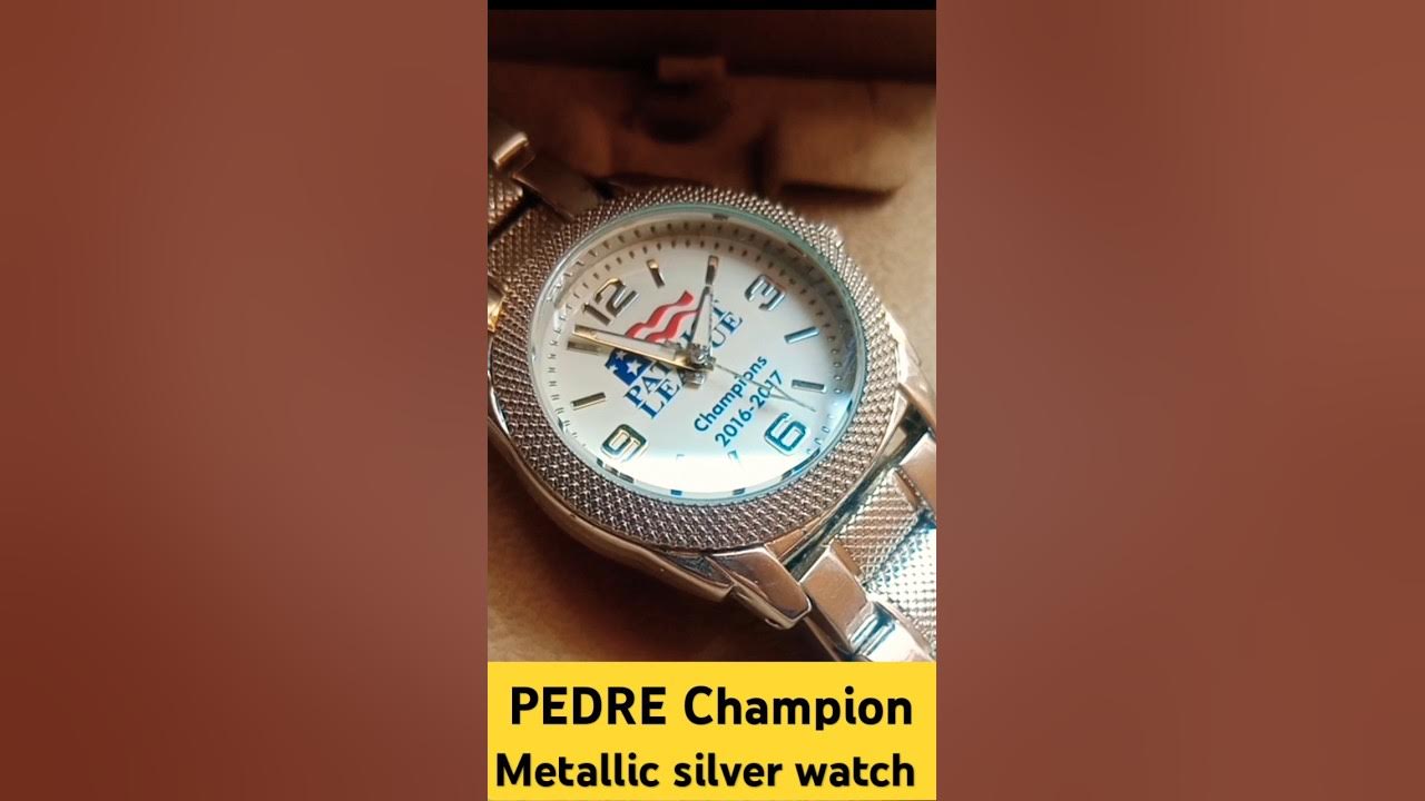 watch collection of pedre rear watches by pedre with white dile and high material metallic chain ...