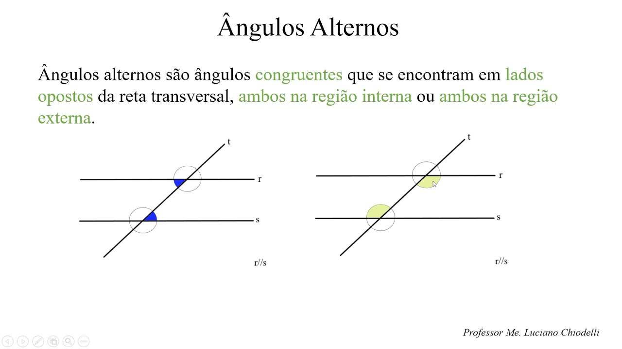 52 - Retas paralelas e reta transversal - YouTube