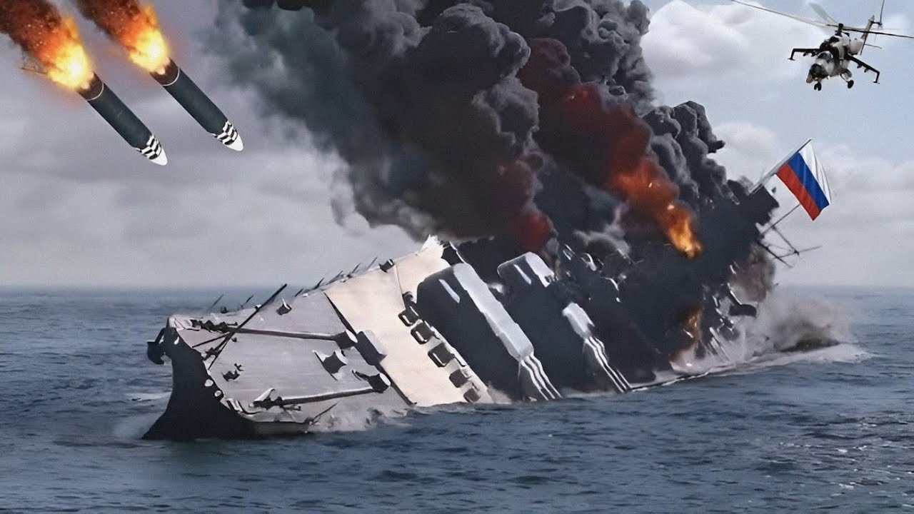 13 Minutes Ago! The Russian destroyer was sunk by Ukrainian forces ...