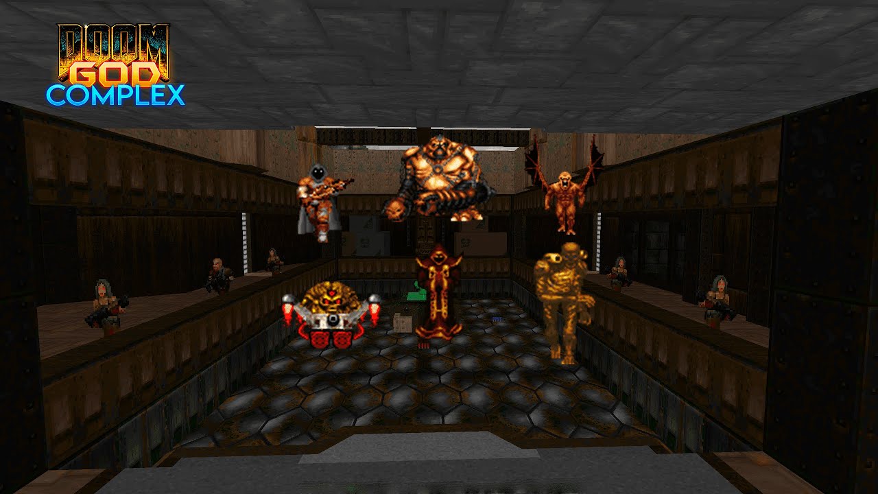 God Complex GzDoom Corruption Cards (1994TU.wad) 10 , 11 Map - YouTube