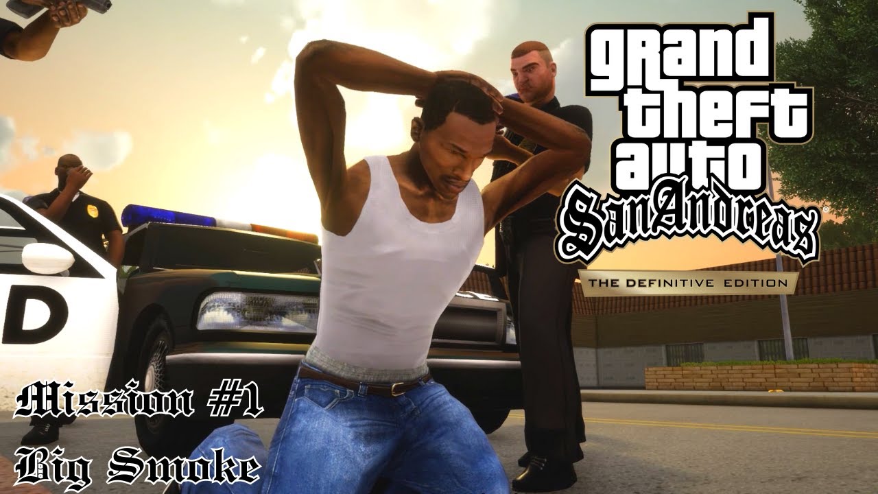 GTA San Andreas: The Definitive Edition (PC) - Opening Intro & Mission ...
