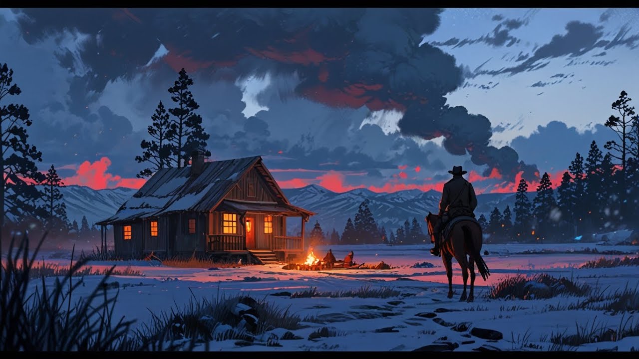 Journey Through the Snow: Ambient Country Music for Relaxation - YouTube
