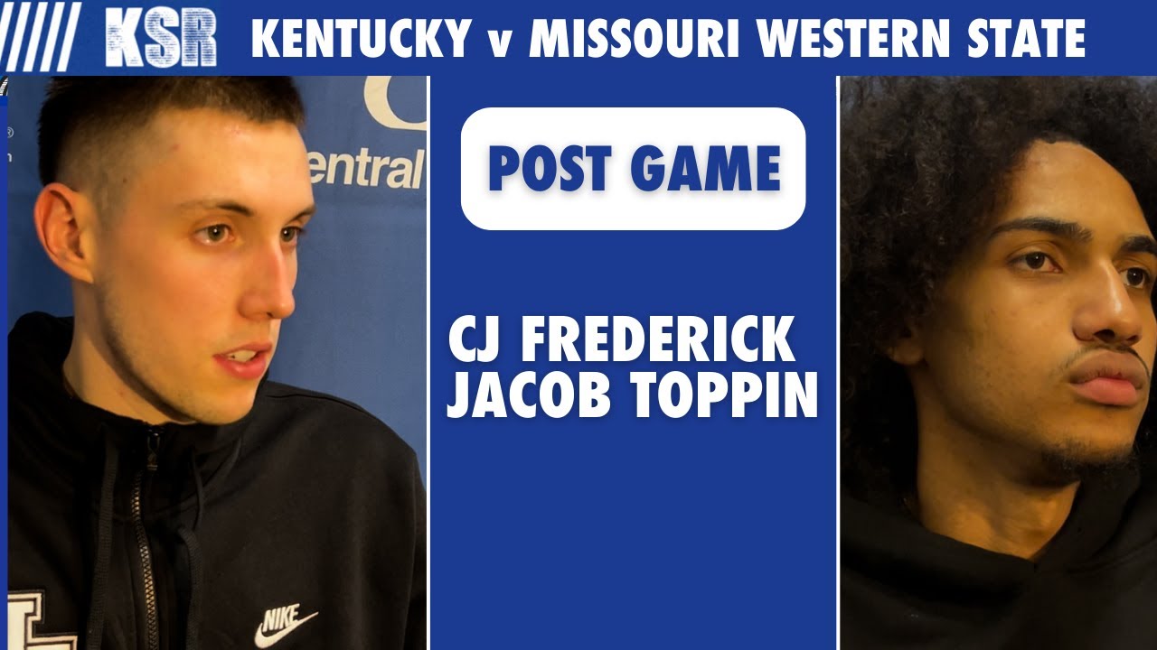 Jacob Toppin & CJ Frederick talk Kentucky's first exhibition game | # ...