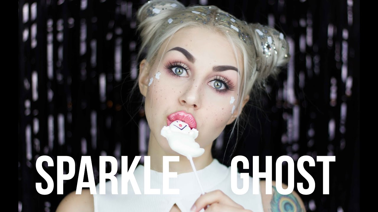 CUTE SPARKLE GHOST- Makeup Tutorial - YouTube