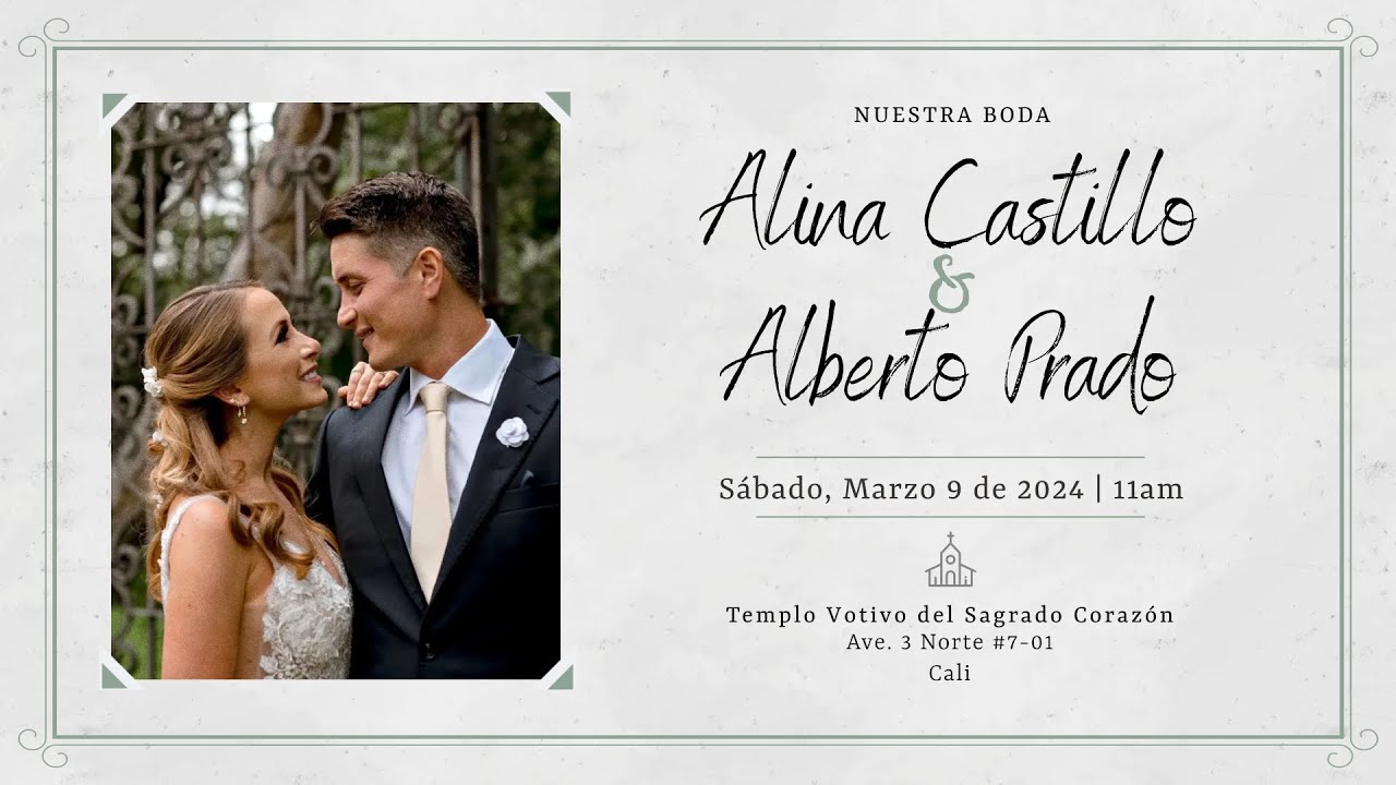 Alina Castillo & Alberto Prado | Nuestra Boda - YouTube