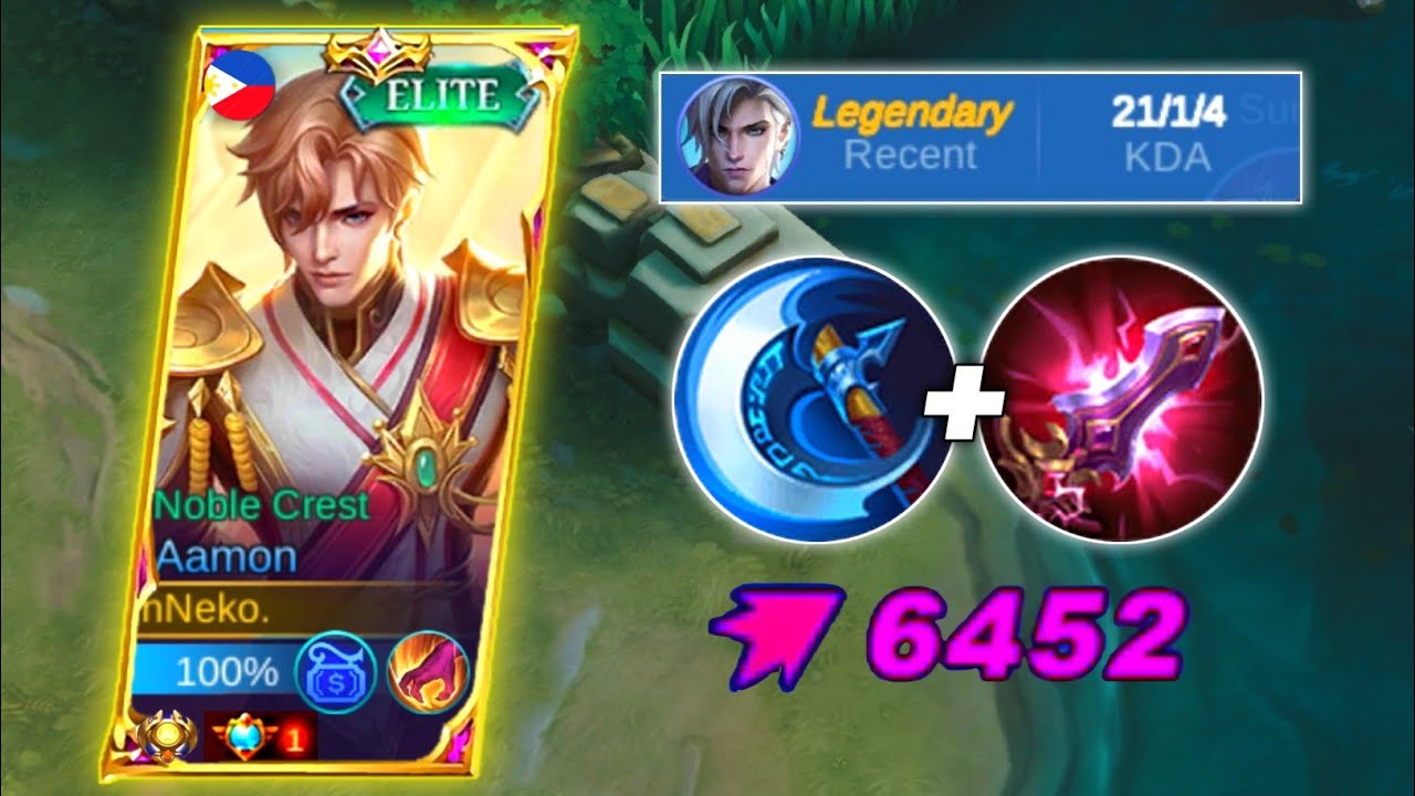 1 SEC DELETE! USING THIS ENHANCE BASIC ATTACK + HIGH PENETRATION AAMON BUILD! AAMON BEST BUILD ...