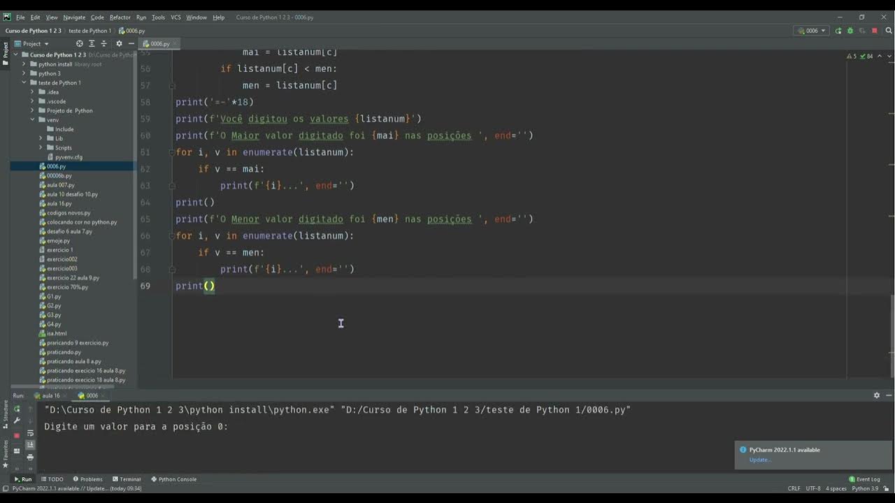 Maior e Menor valores na Lista, Python - YouTube