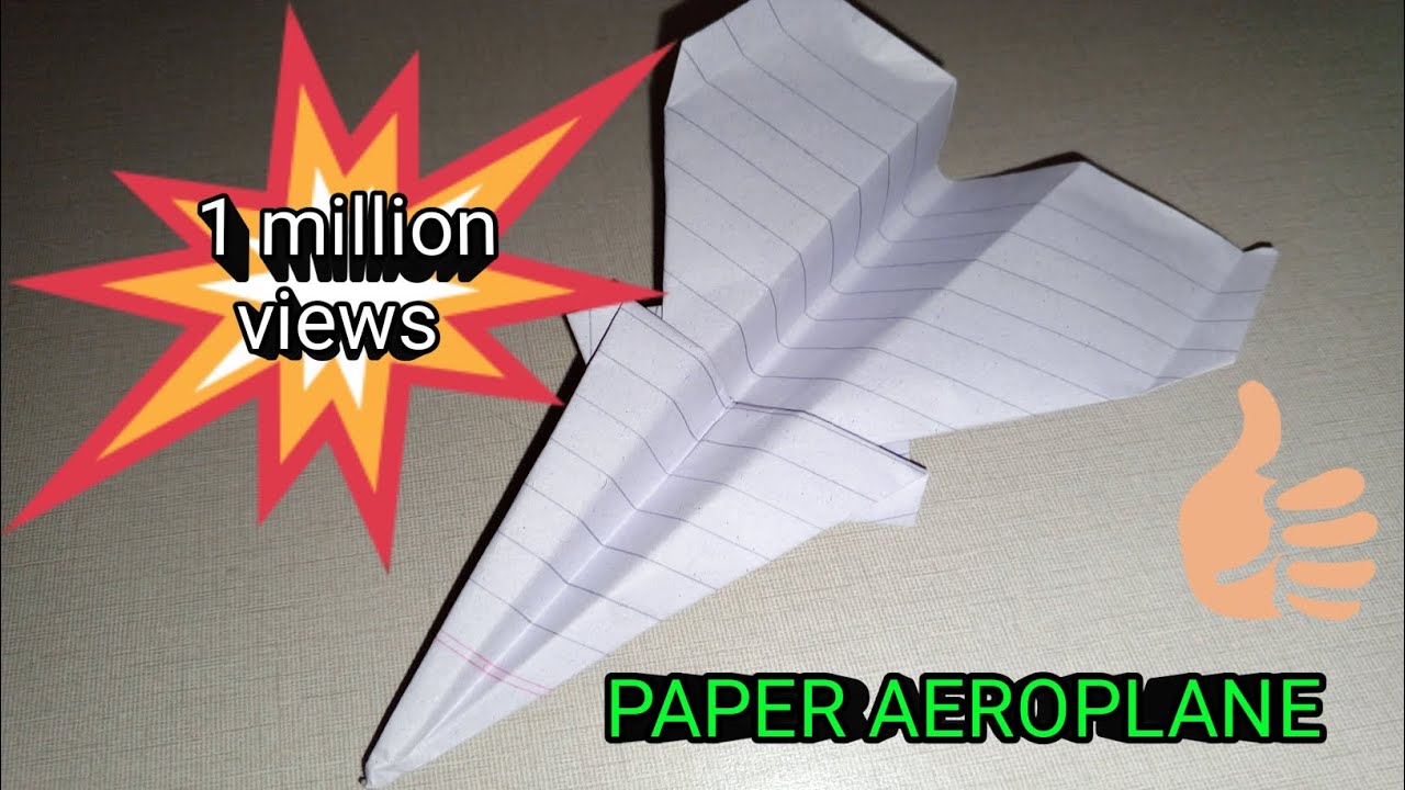 paper aeroplane ️ one paper sheet - YouTube