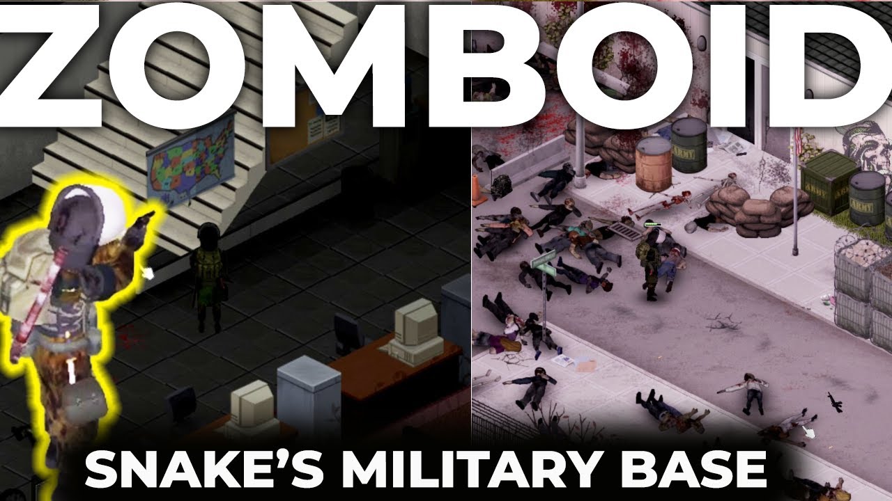 Project Zomboid modded | Snake's Military Base (pt3) | Insane ...