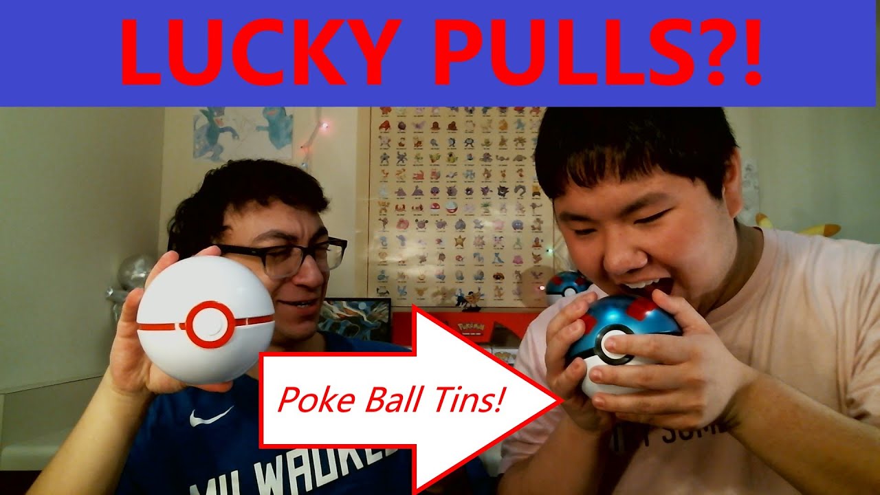 *LUCKY PULLS* in Pokemon Cards Poke Ball Tins! - YouTube