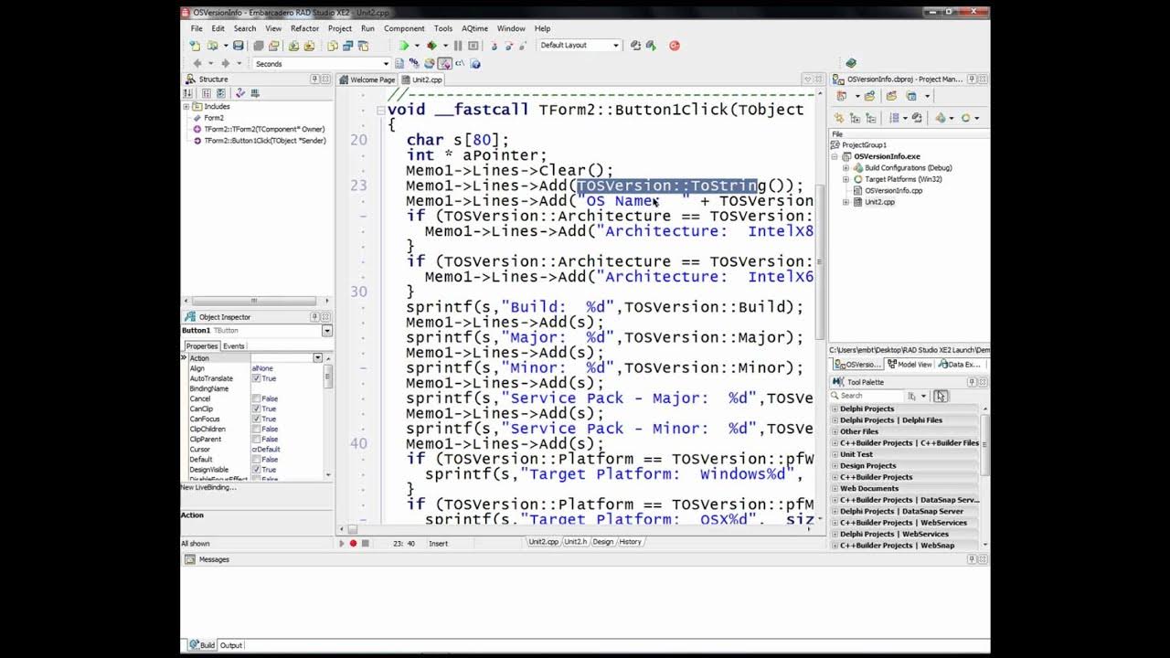FireMonkey | Using TOSVersion to get Platform Information in your Delphi & C++ applications ...