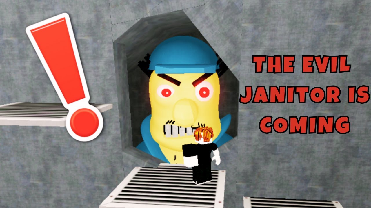 ESCAPE THE EVIL JANITOR Roblox Obby - YouTube