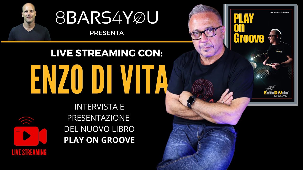 🔴 PLAY ON GROOVE // Enzo Di Vita (C. Consoli - M. Zarrillo - S. Bersani ...