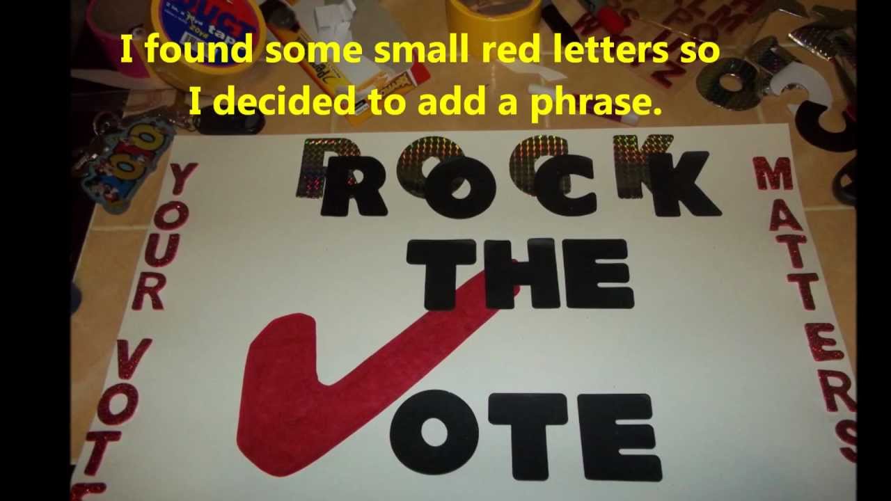Rock the Vote: How to Make Your Own Poster - YouTube