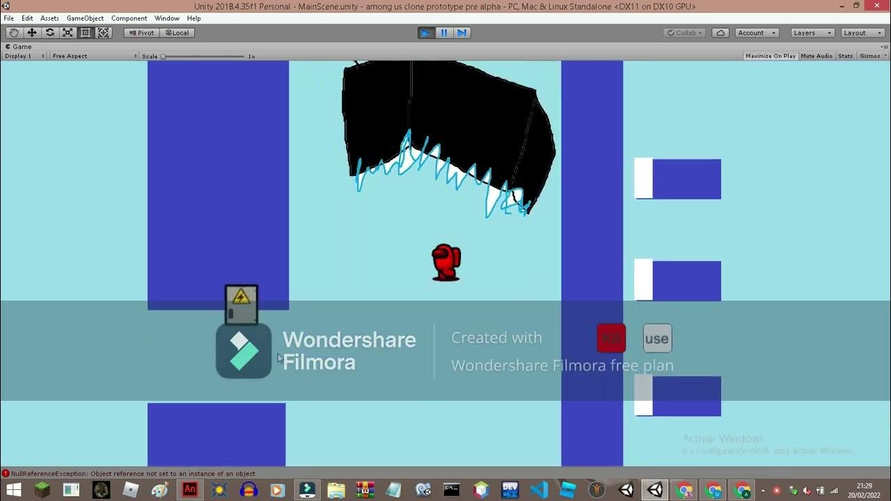 Unity 2d among us "CLONE" alpha test - YouTube