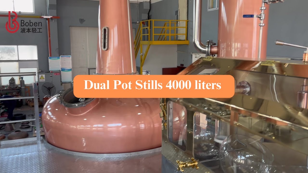 Dual Pot Stills 4000 liters#distilleries #distillation - YouTube