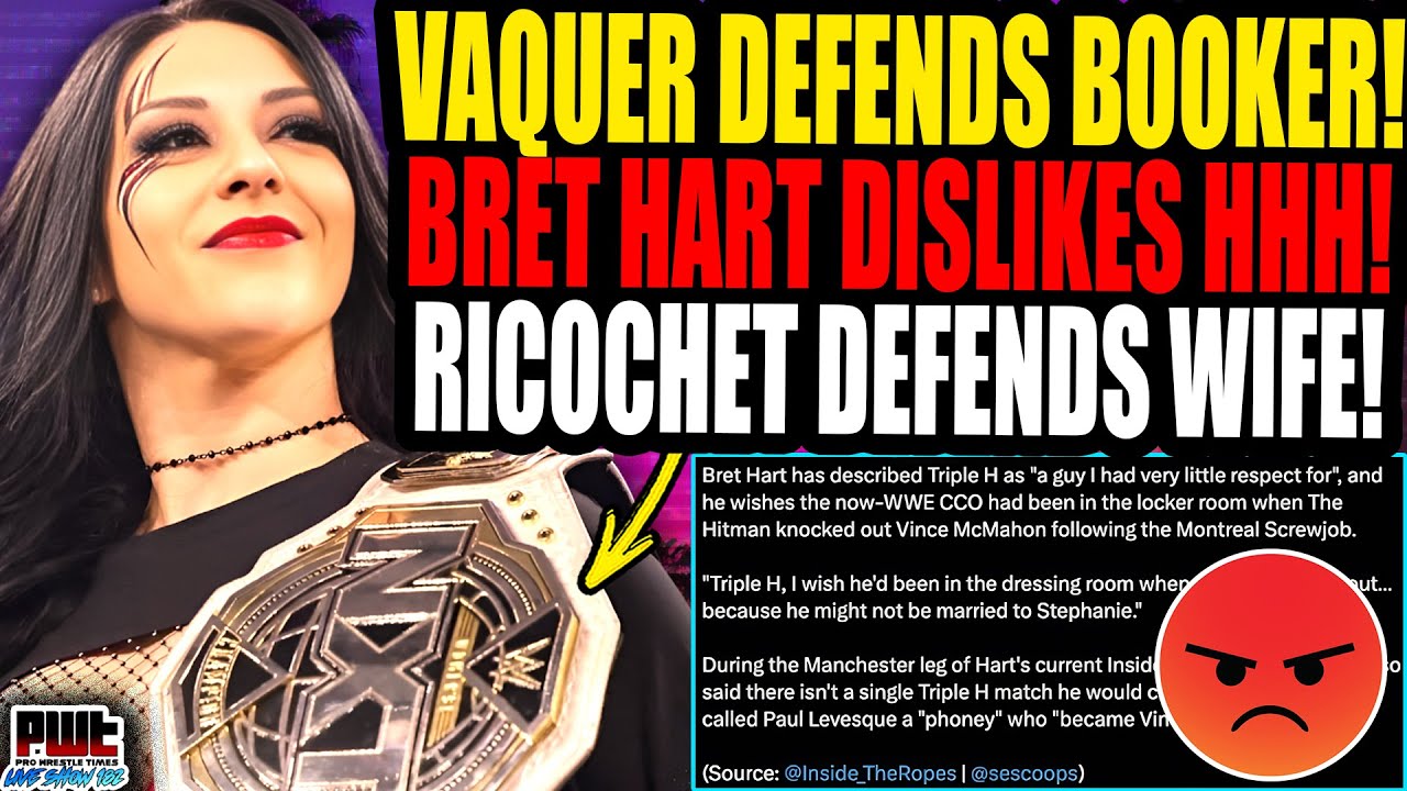 Stephanie Vaquer DEFENDS Booker T! Bret Hart BURIES Triple H! Ricochet ...