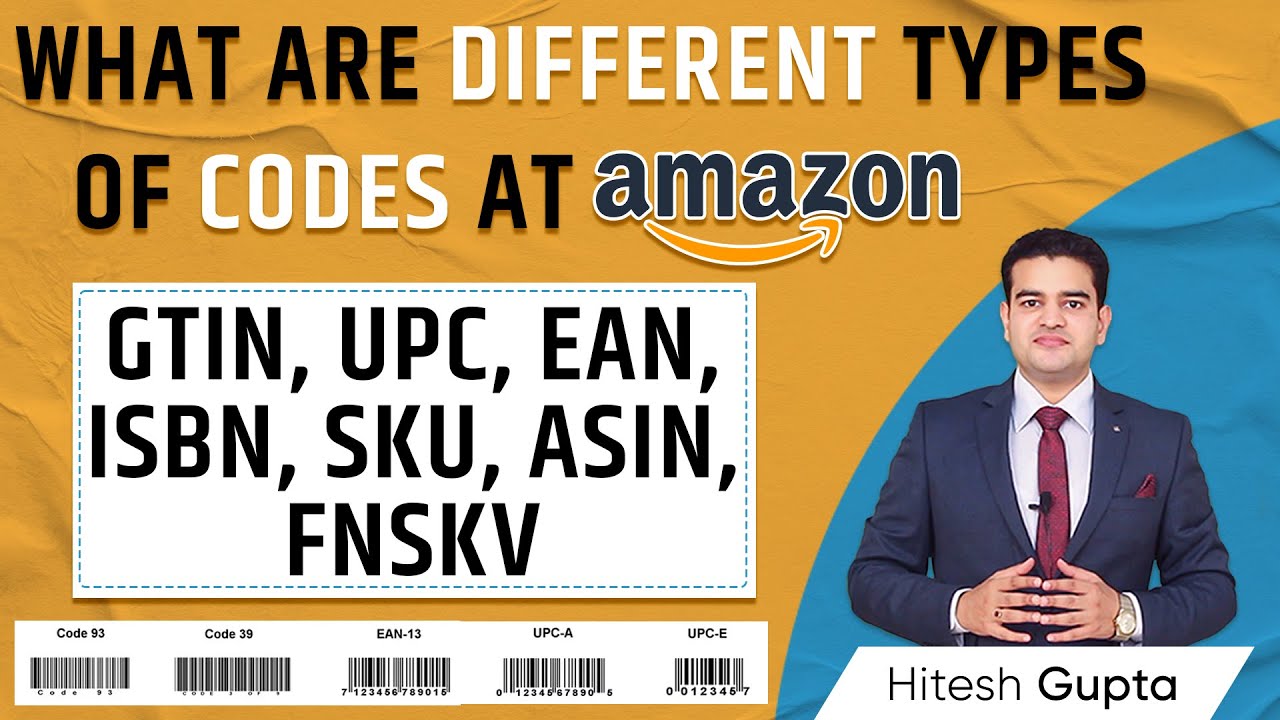 Amazon Codes SKUs, ASIN, FNSKU, EAN & UPC Barcode For Online Selling ...