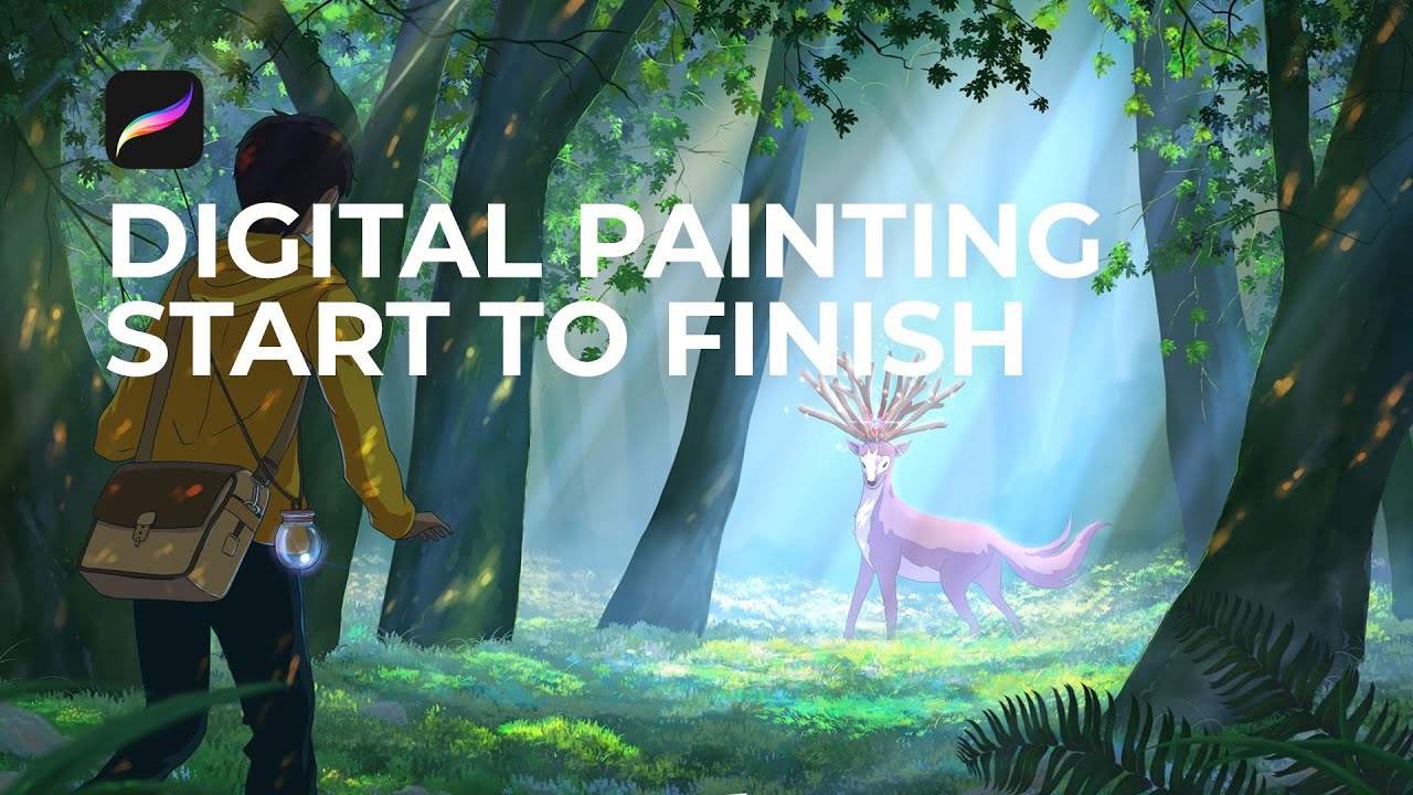 Digital Painting Full Process | Procreate Painting from Start to Finish ...