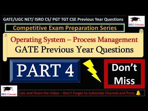 Part 4 | Operating System Practice Problems on CPU/Process Scheduling | GATE PYQ on Operating ...