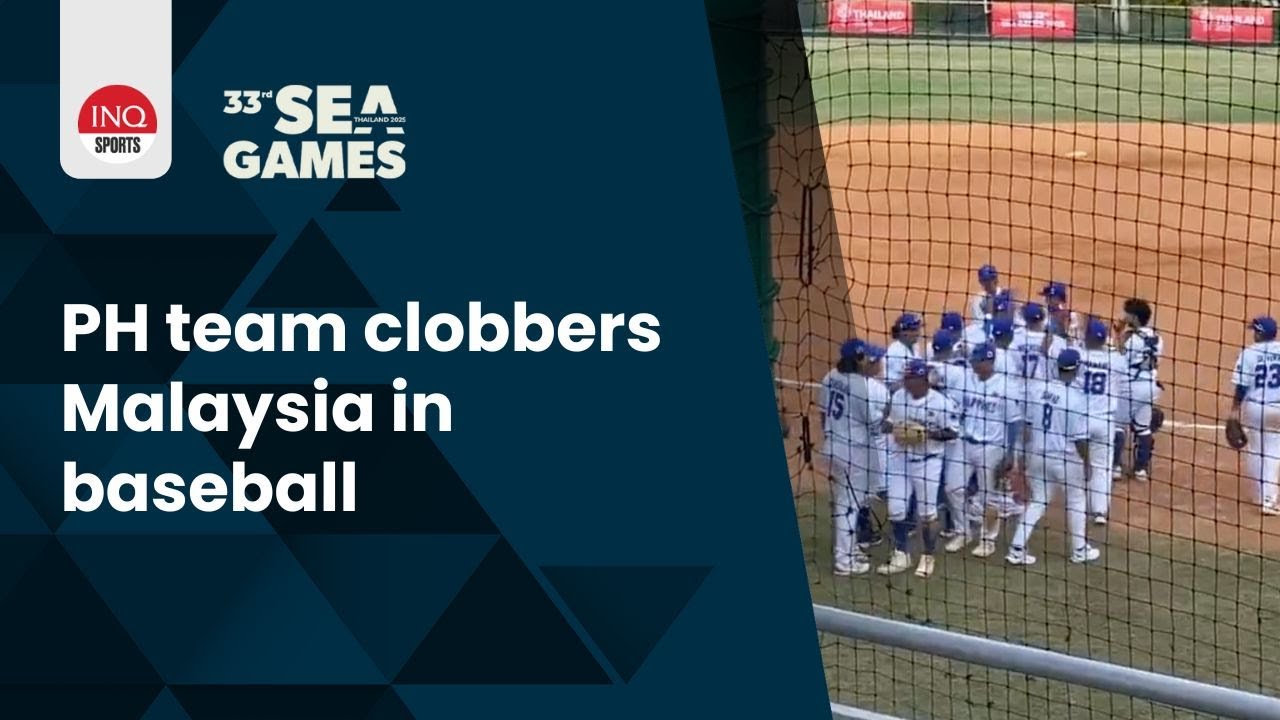 SEA Games 2025: PH team clobbers Malaysia in baseball - YouTube