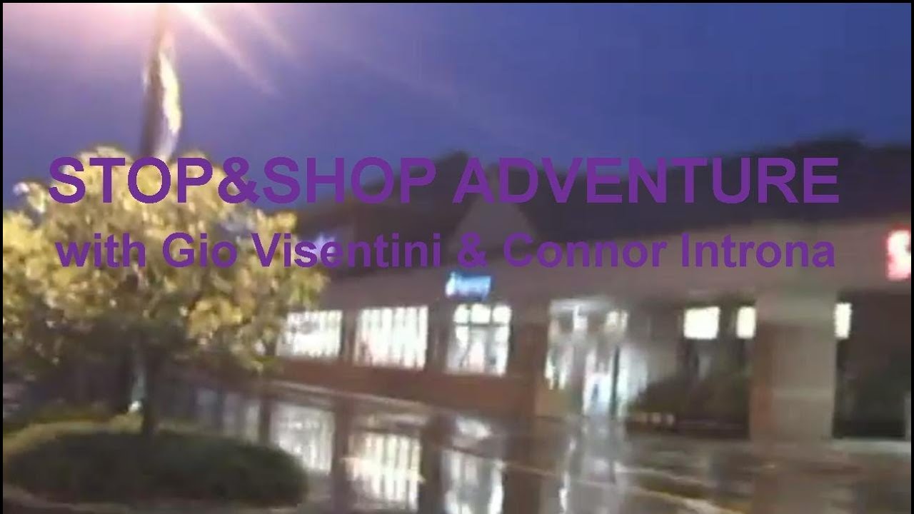 Stop & Shop Adventure with Gio & Connor Introna + Cart Rides - YouTube