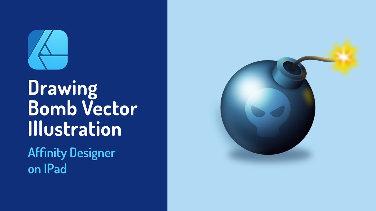 Drawing a Bomb Game Assets Icon Vector Illustration use Affinity ...