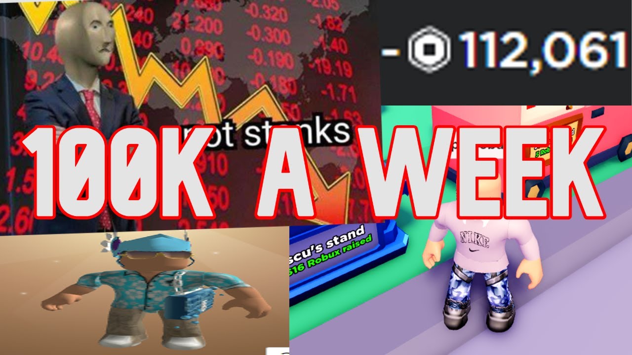 Spending 100K ROBUX a WEEK - YouTube