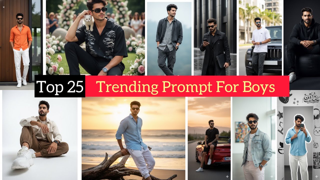 Top 25 Trending Prompt for Boys | Google Gemini Prompt for Boys | New ...